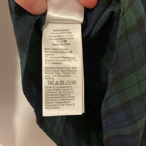 J. Crew Factory | Tops | J Crew Factory Plaid Cotton Poplin Shirt In Signature Fit | Poshmark